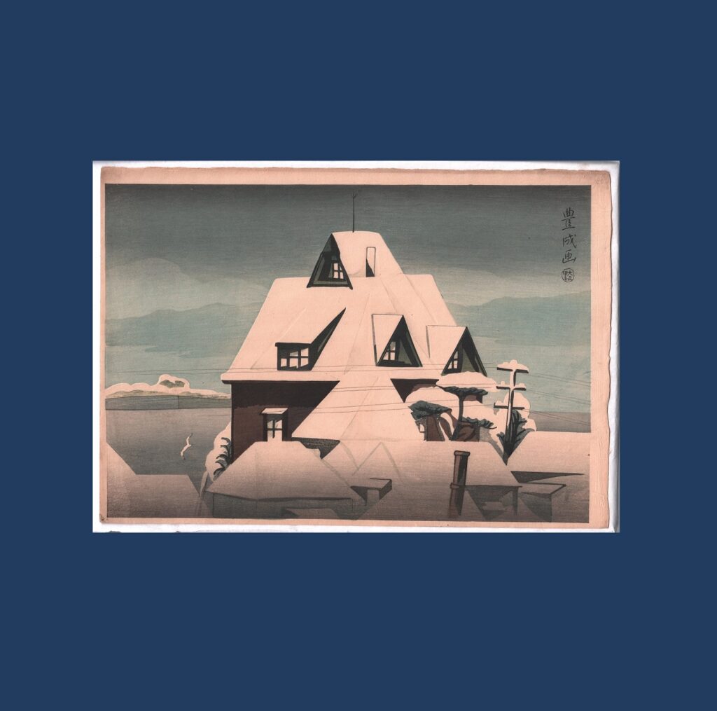 Takahashi Shotei: Rain on Izumi Bridge, c.1930's - Things Japanese ...